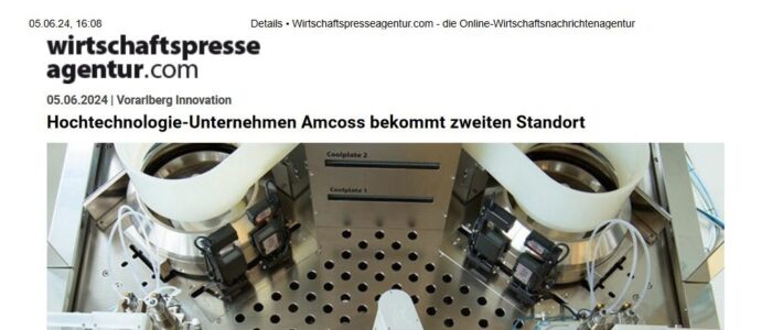 Strong interest in amcoss in the press – amcoss GmbH